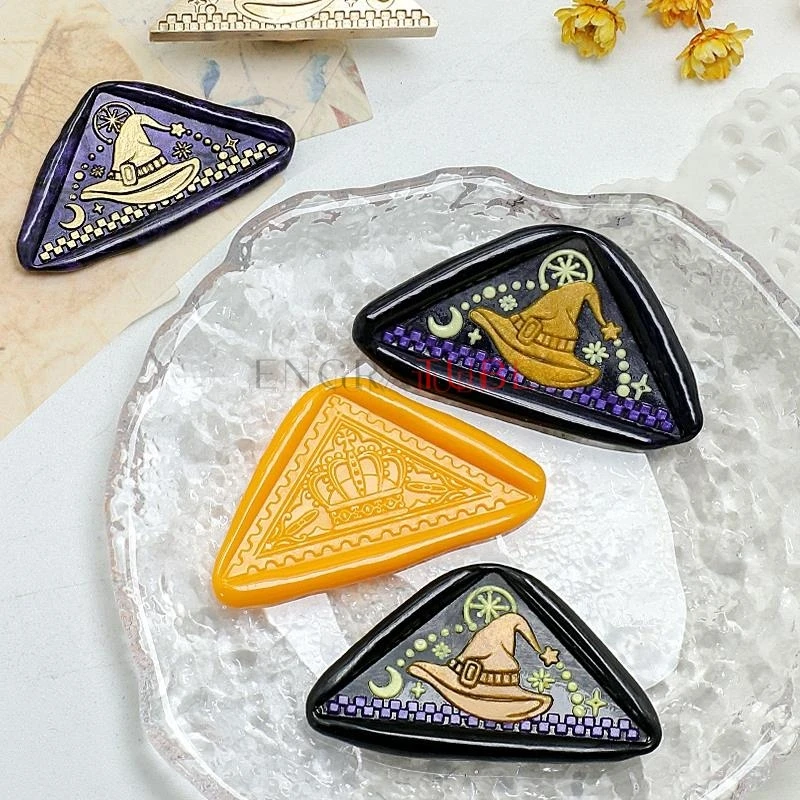 Triangles Sealing Wax Stamp Brass Multilayer Engraving Rose Whales ...