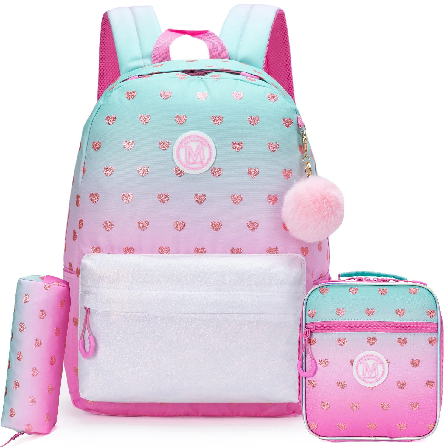 New-Cute-hot-stamping-love-backpack-Laptop-bag-girls-backpack-with ...