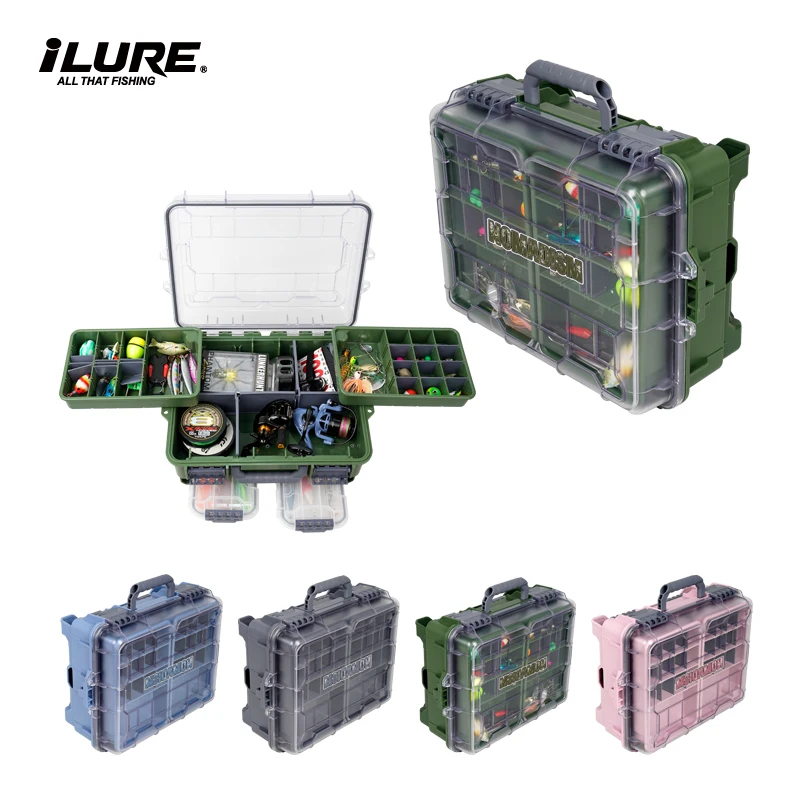 ILURE-Fishing-Tackle-Box-Large-Capacity-Portable-Multi-functional ...