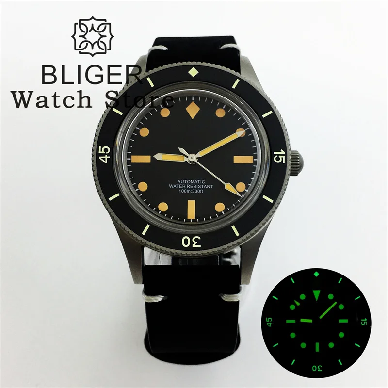 BLIGER-40mm-Vintage-50-FATHOMS-Automatic-Diver-Watch-For-Men-NH35 ...