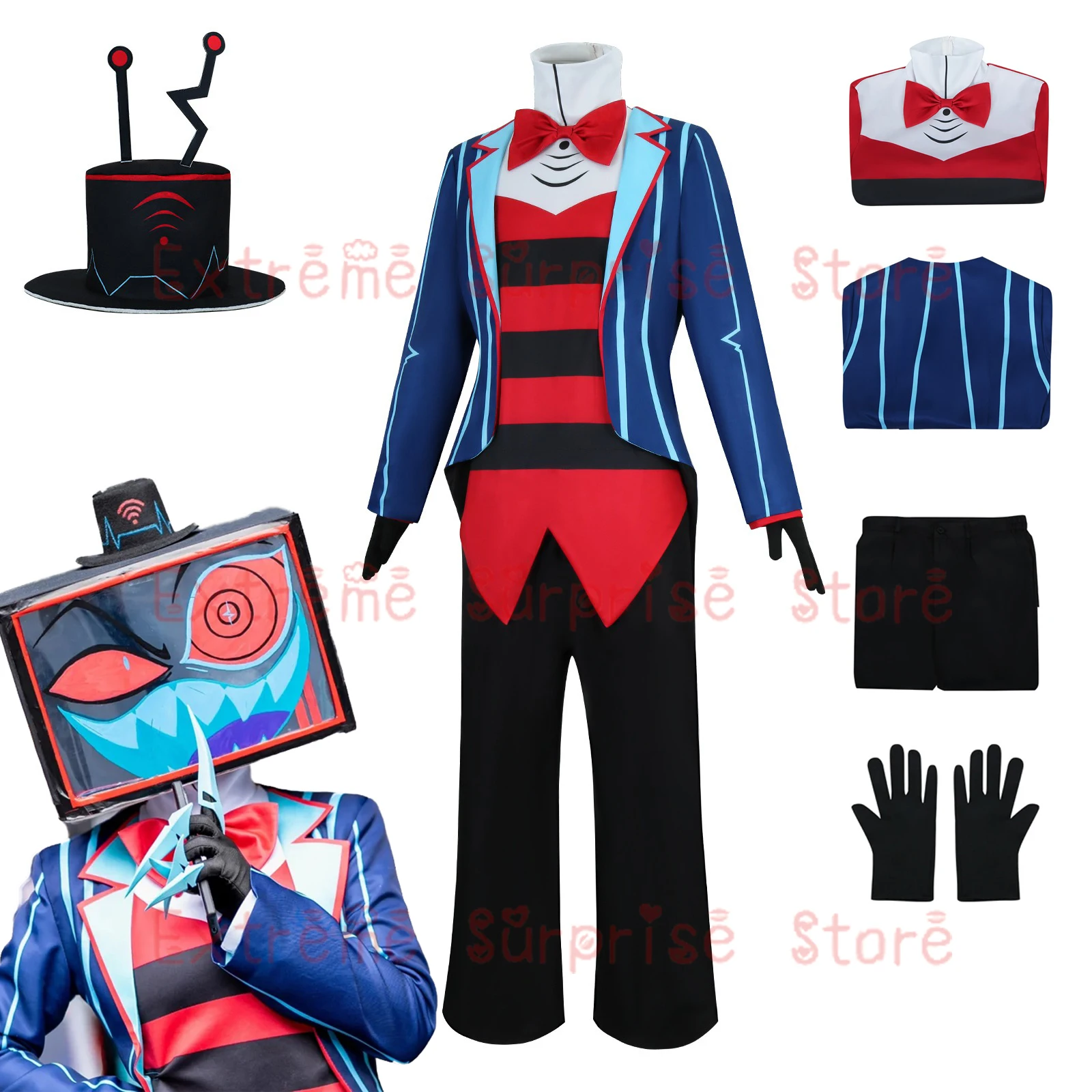 Hazbin-Cosplay-Hotel-Vox-Cosplay-Costume-Uniform-Suit-Outfit-Halloween ...