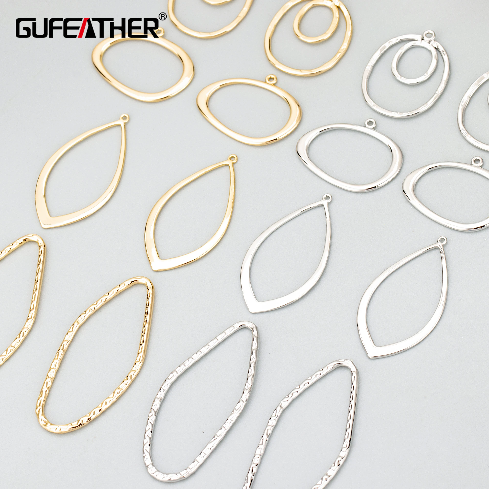 GUFEATHER-Accesorios-de-joyer-a-MD68-chapado-en-rodio-de-oro-de-18k ...