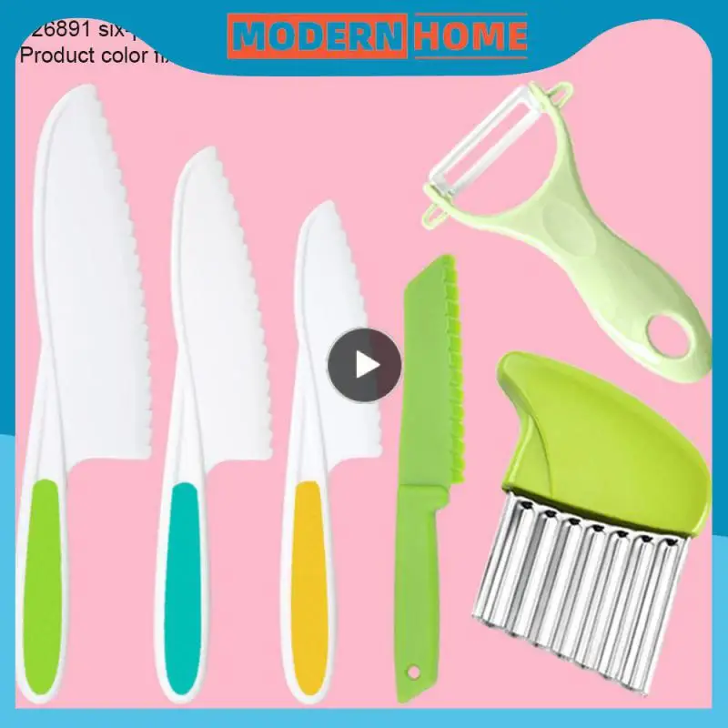 1PCS-Kids-Cooking-Cutter-Set-Toddler-Wooden-Cutter-Plastic-Fruit-Knives ...