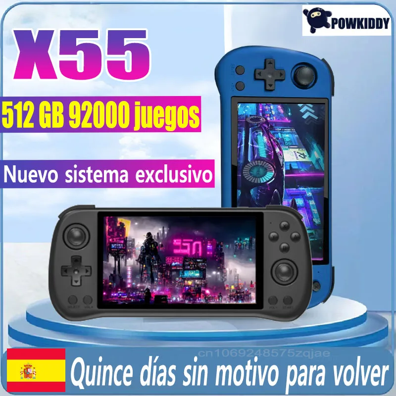 POWKIDDY-consola-port-til-Retro-X55-pantalla-IPS-de-5-5-pulgadas-EE ...