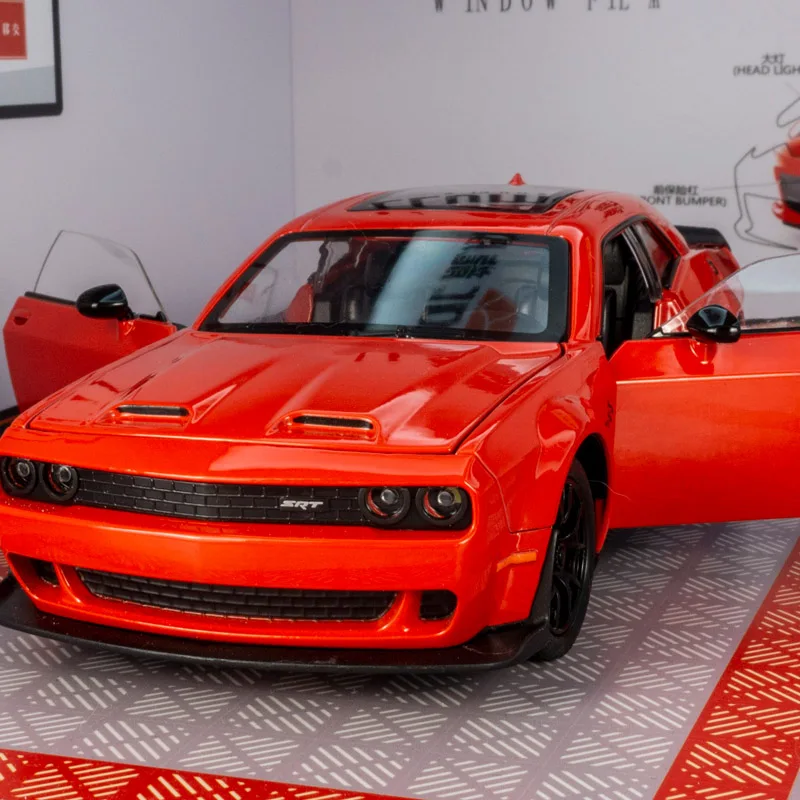 1-24-Dodge-Challenger-Hellcat-Toy-Car-Die-Cast-Metel-Cars-Toy-Pull-Back ...