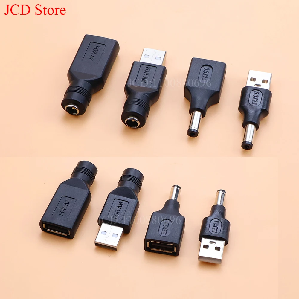 2PCS DC Female power Jack 5.5*2.1/2.5mm To USB 2.0 Male mirco type c ...