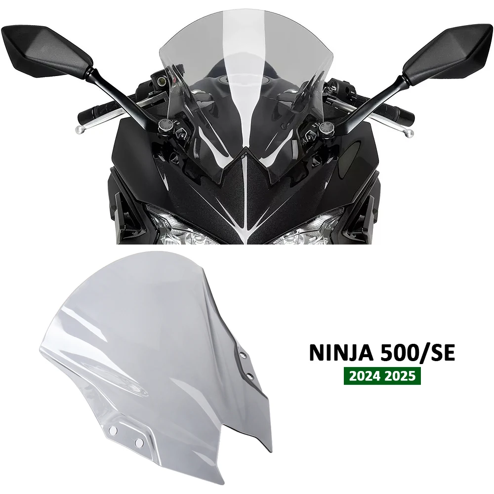 New-For-Kawasaki-Ninja500-Ninja-500-Motorcycle-Windshield-Windscreen ...