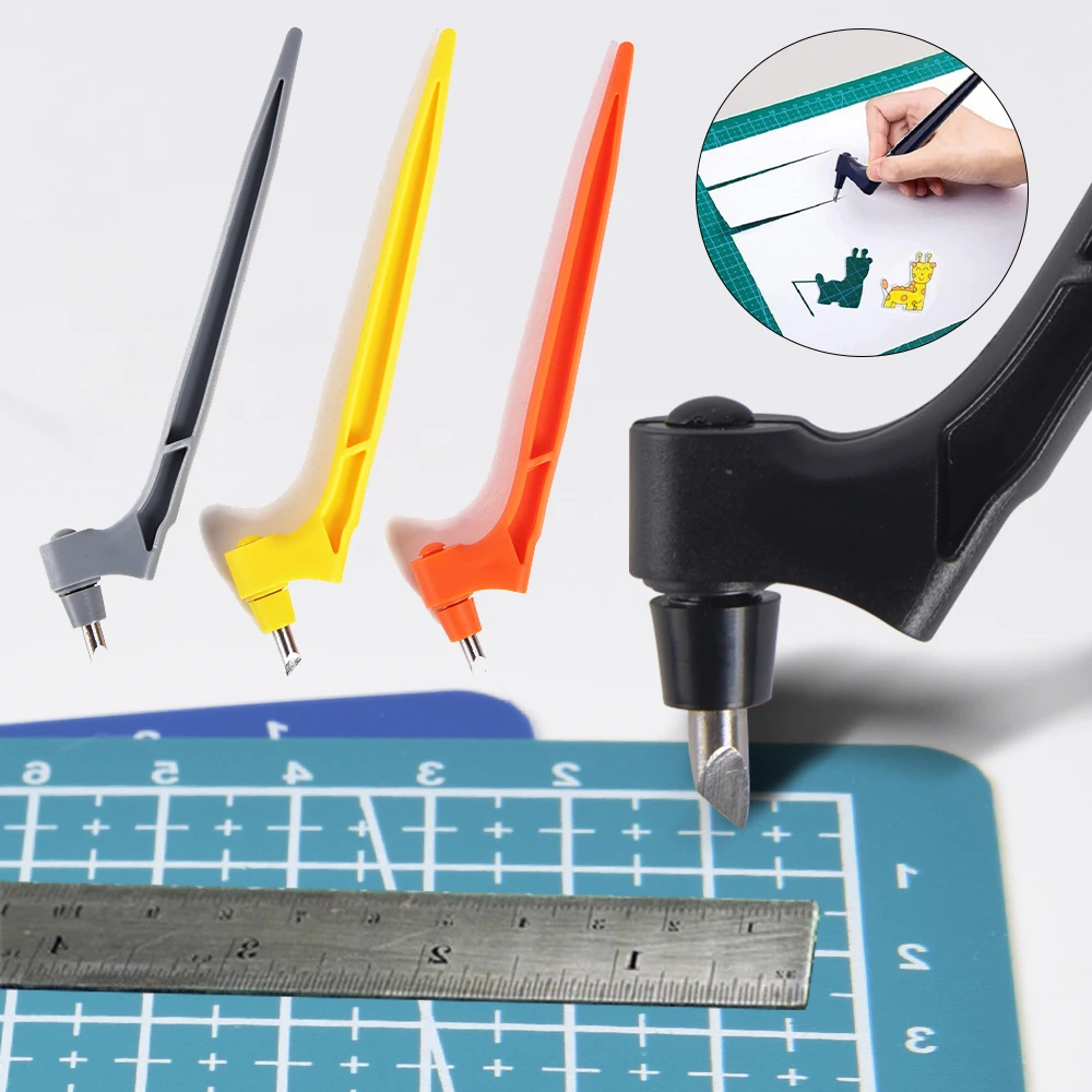 Craft-Cutting-Tools-Paper-Cutter-with-3-Replace-360-Rotating-Blade-Art ...