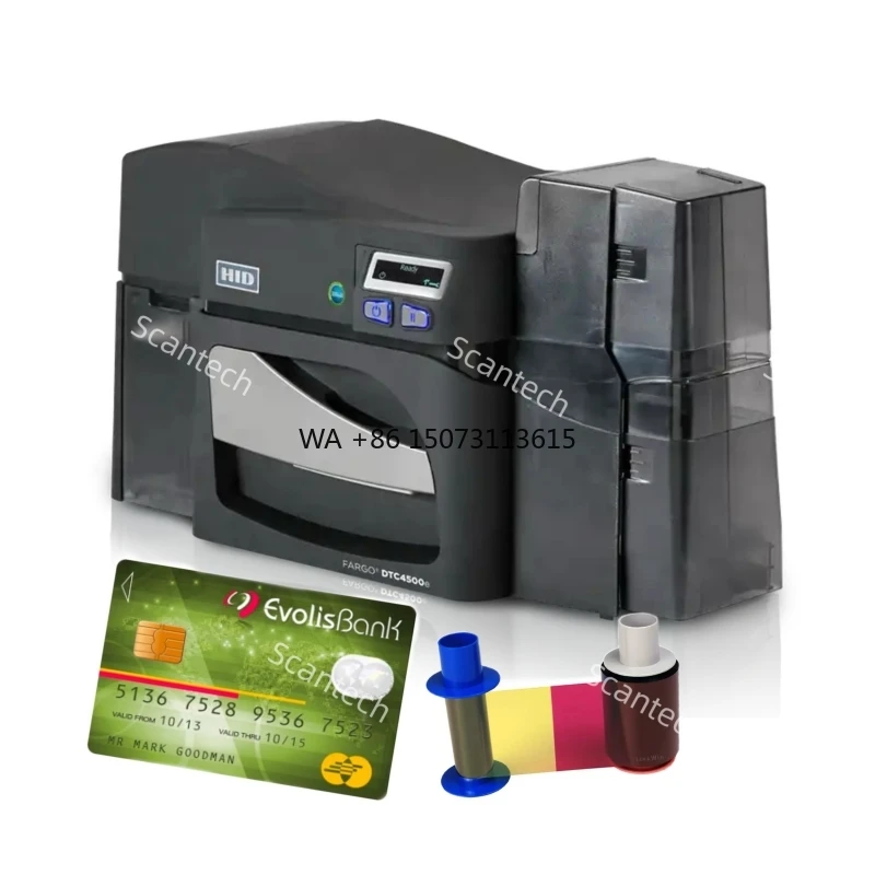 Fargo DTC4500e Smart Card System - Retransfer PVC & Hologram Dual-Side ...