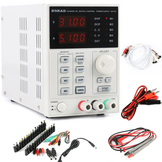 Laboratory DC Power Supply KORAD 3005D High Precision Adjustable Digital Linear 30V/5A 10mV/1mA ...