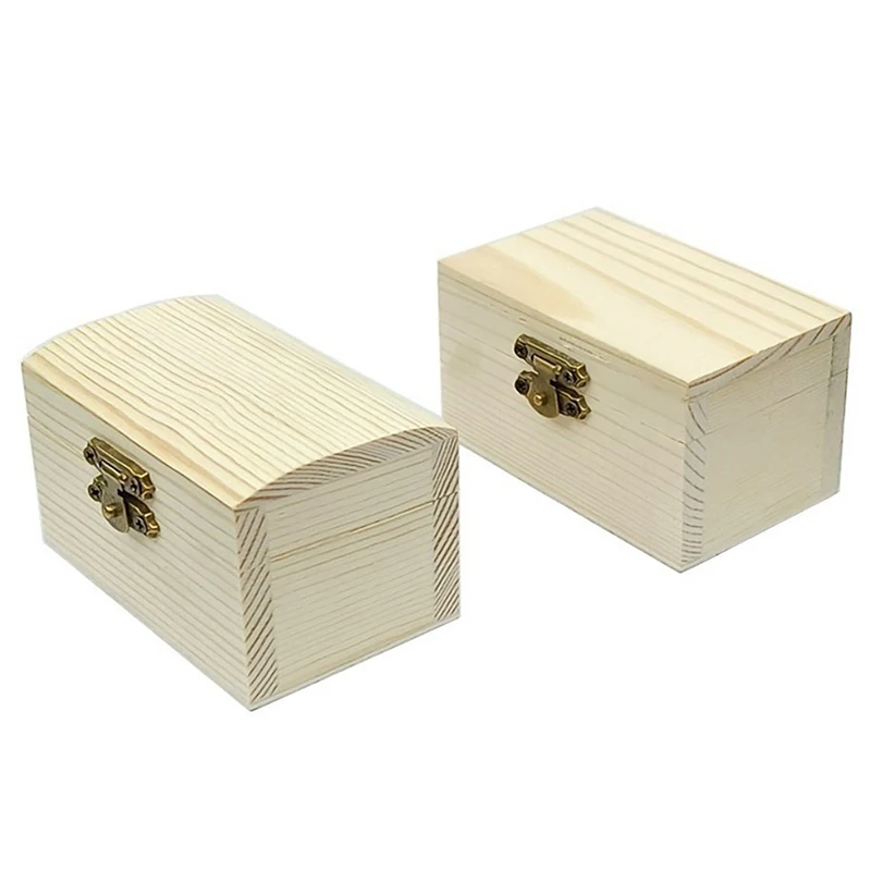 Blank-Square-Shape-Unfinished-Wooden-Jewelry-Gift-Box-For-Kid-DIY-Craft ...