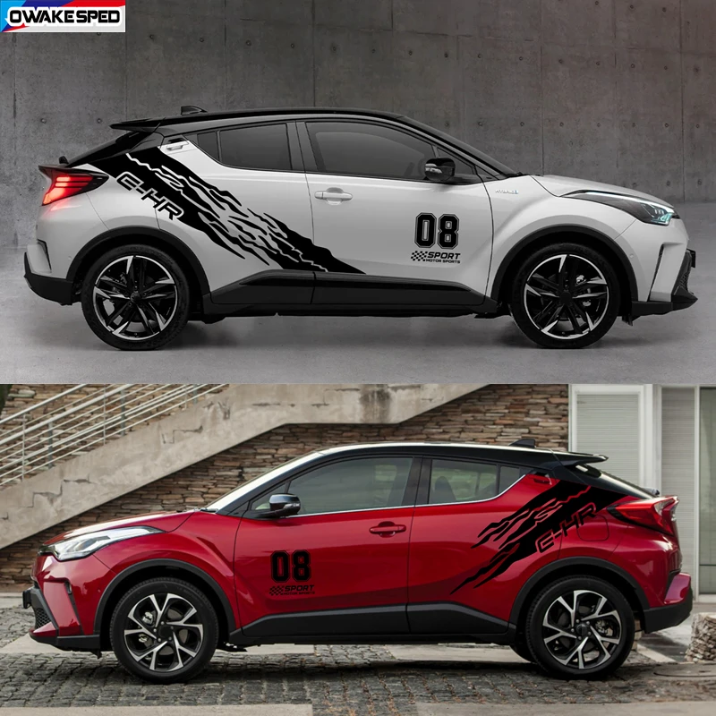 Car-Bdoy-Door-Side-Decor-Sticker-For-Toyota-C-HR-Customized-Design-DIY ...