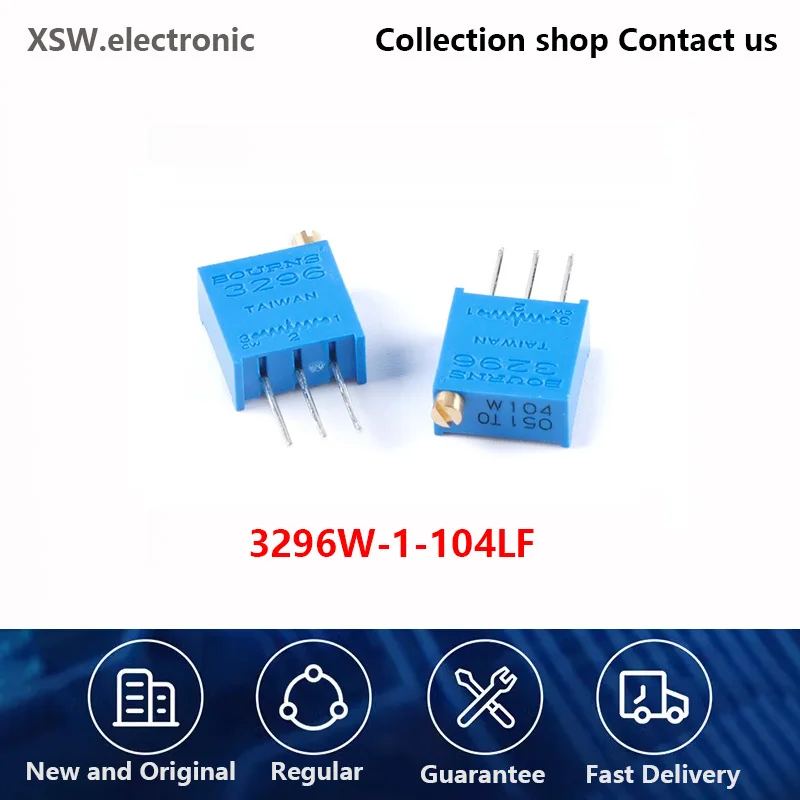 100-New-Original-3296W-1-104LF-100K-10-100ppm-Potentiometer-Precision ...