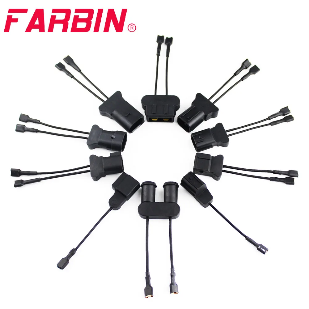 FARBIN 2Pcs Car Horn Plug Universal Snail Horn Socket Dedicated Horns ...