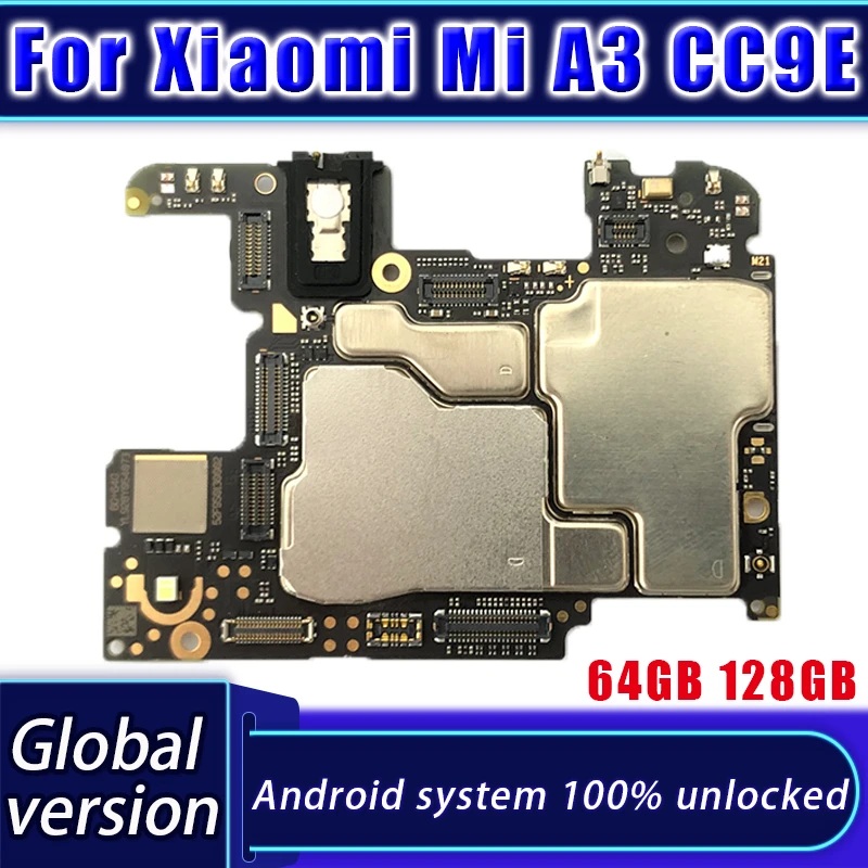 Original Motherboard For Xiaomi Mi A3 Cc9e Global Version Unlocked