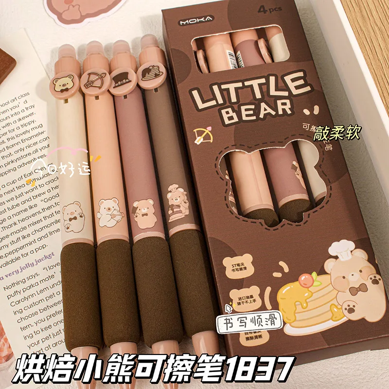 4pcs-Erasable-Pen-Blue-Ink-Soft-Pen-Grip-Writing-Smooth-Elegant-Pens ...