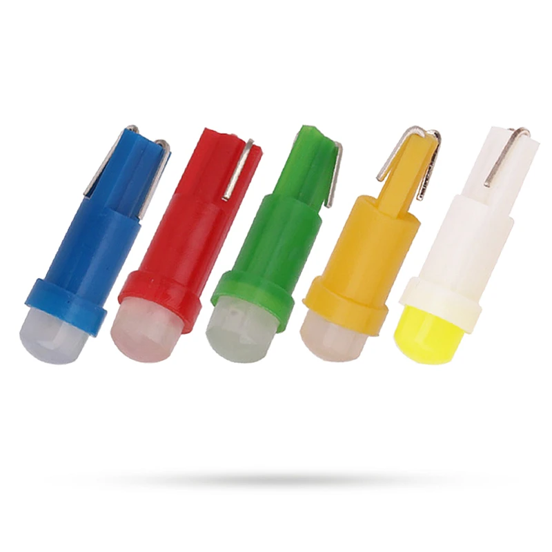 500pcs T5 12516 W1.2W LED 1 COB Car Interior Dashboard Gauge Instrument ...