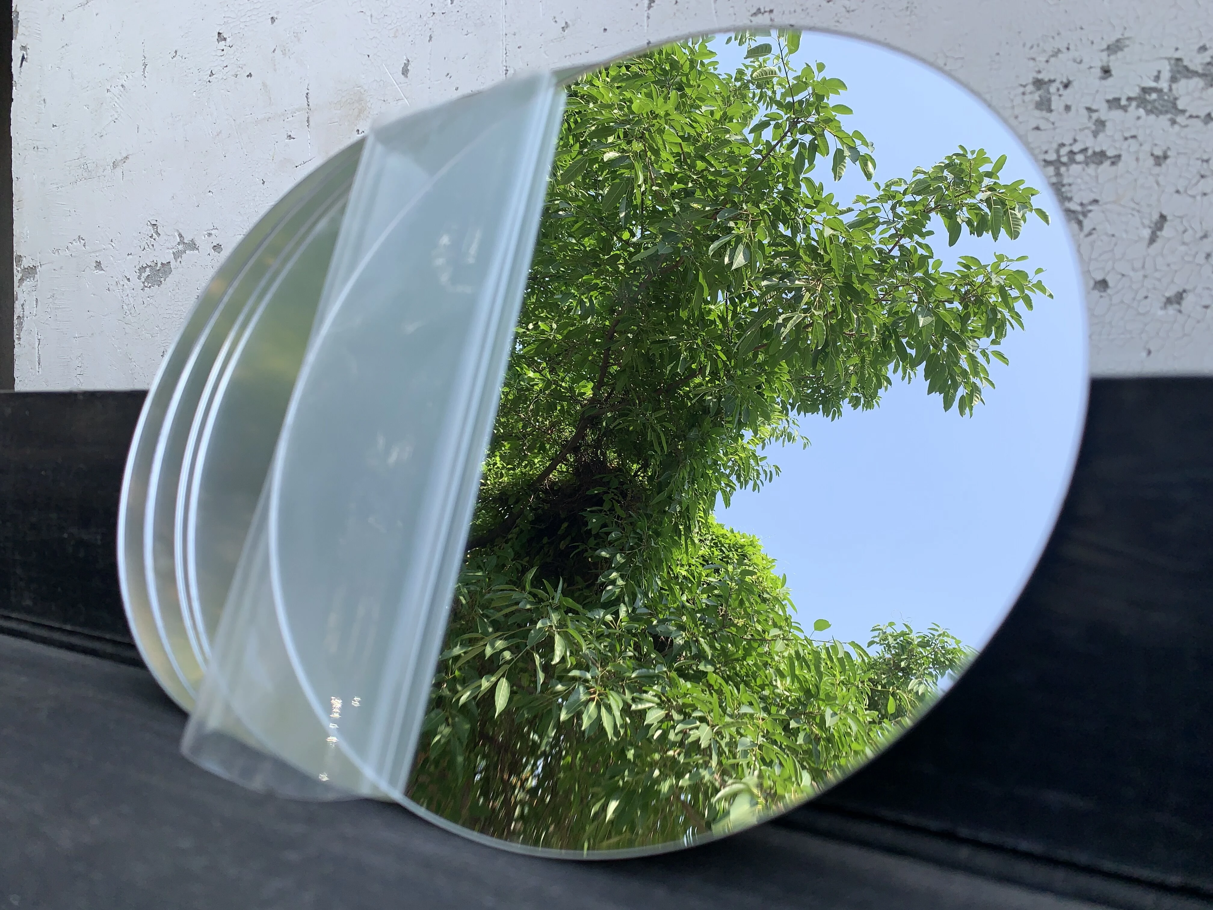 1.5mm Silver Acrylic Round Mirror Glass Home Decophotographic ...