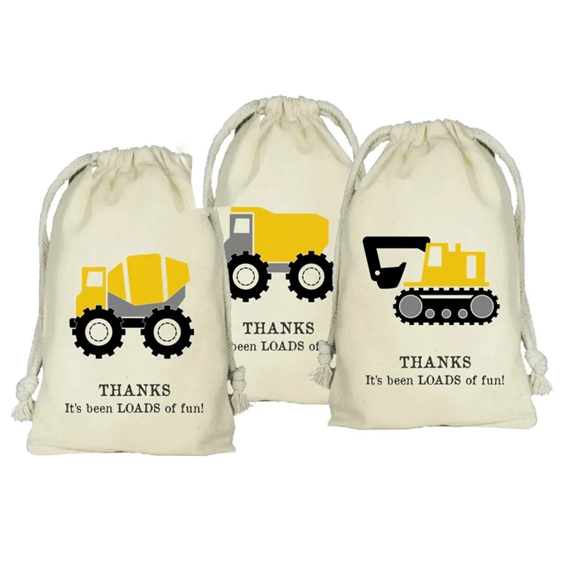 5pcs-Loads-of-Fun-candy-gift-Bags-Construction-Dump-Truck-Theme-boy ...