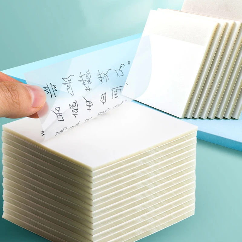 50-Sheets-Transparent-Sticky-Notes-Scrapes-Stickers-Note-Pads-Posted-it ...