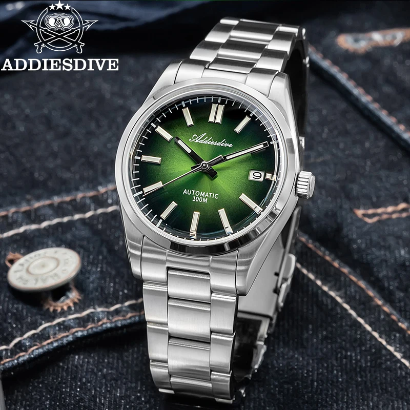 ADDIESDIVE Men's Automatic Mechanical Watch Waterproof Bubble Sapphire ...