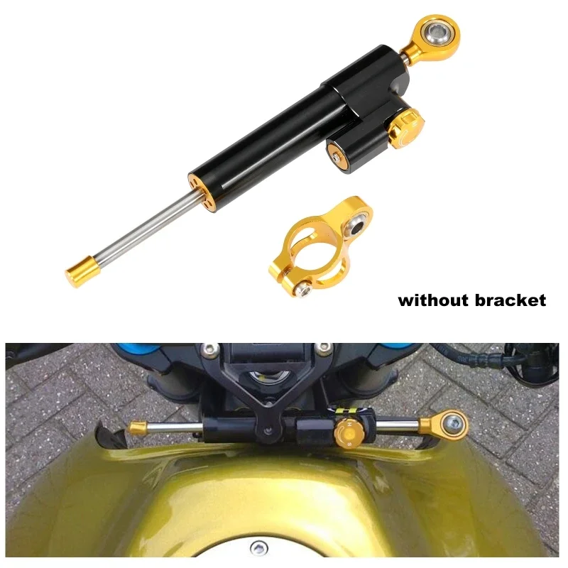 1PC Universal Motorcycle Adjustable Steering Damper Stabilizer ...