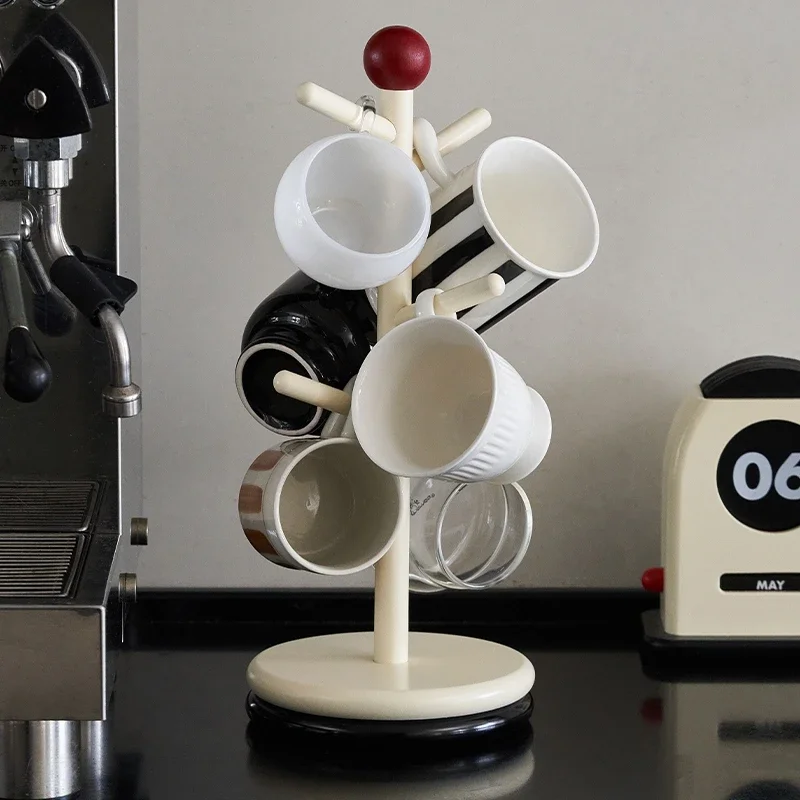 MDF-Painted-Tree-Shaped-Cup-Rack-Stable-Mug-Upside-Down-Rack-Vintage ...