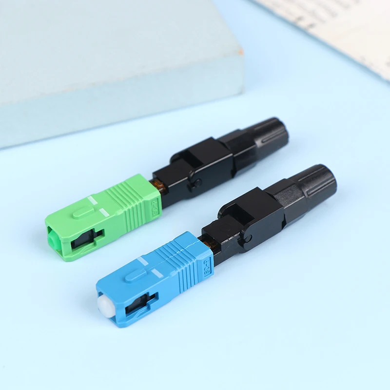 5Pcs-FTTH-SC-APC-Single-Mode-SC-UPC-Fiber-Optic-Quick-Connector-FTTH ...