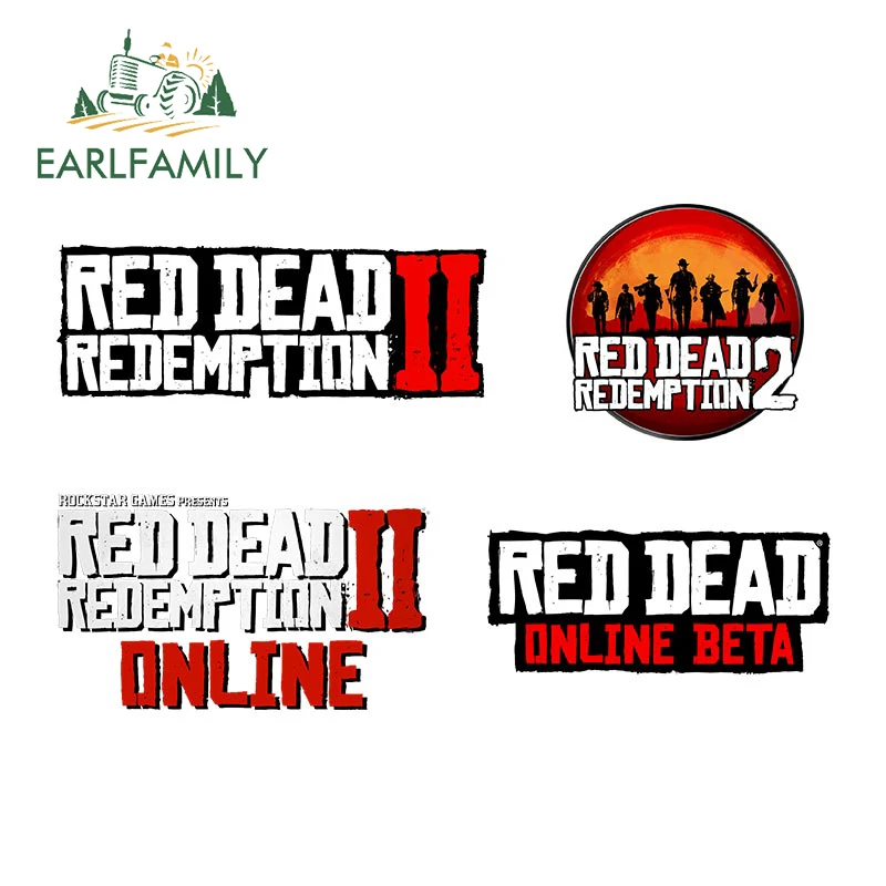 Earlfamily 13cm red dead redemption 2 logotipo adesivos de carro à ...
