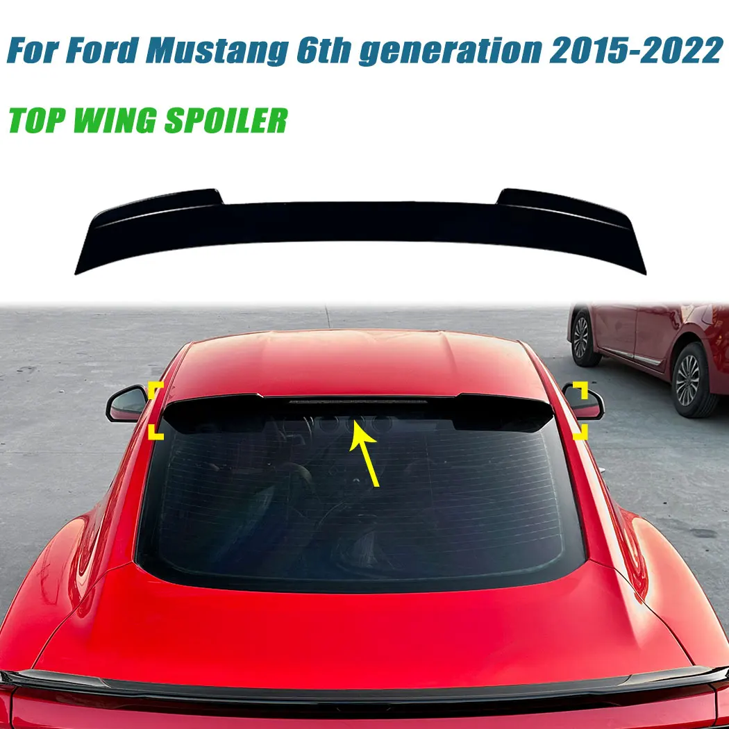 Glossy Black Car Top Wing Tail Wing Spoiler For Ford Mustang 6th ...