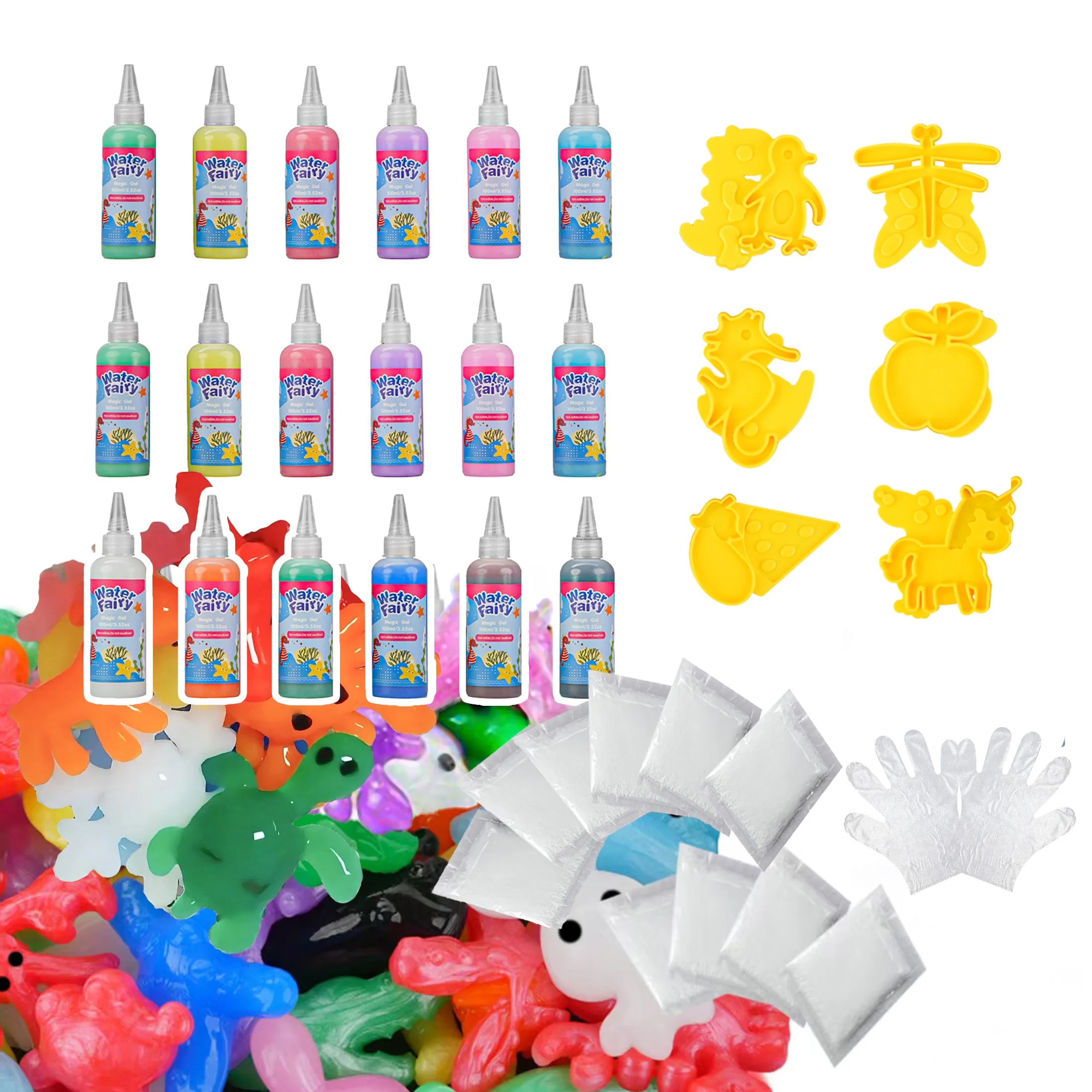 100ml Aqua Fairy Water Gel Kit, Magic Water Elf Toy Kit, Craft Kit with ...