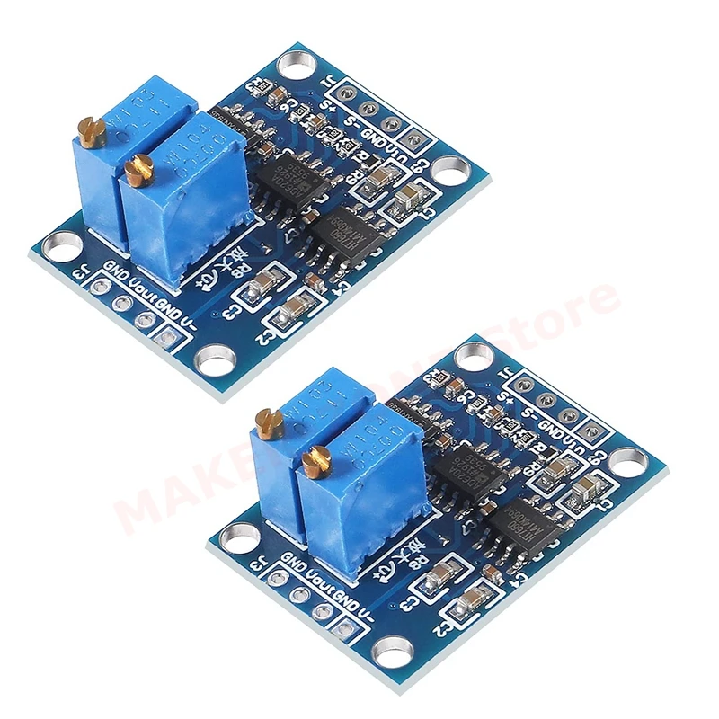 2Pcs-DC-12V-AD620-Microvolt-Minivolt-Voltage-Amplifier-Module-Signal ...