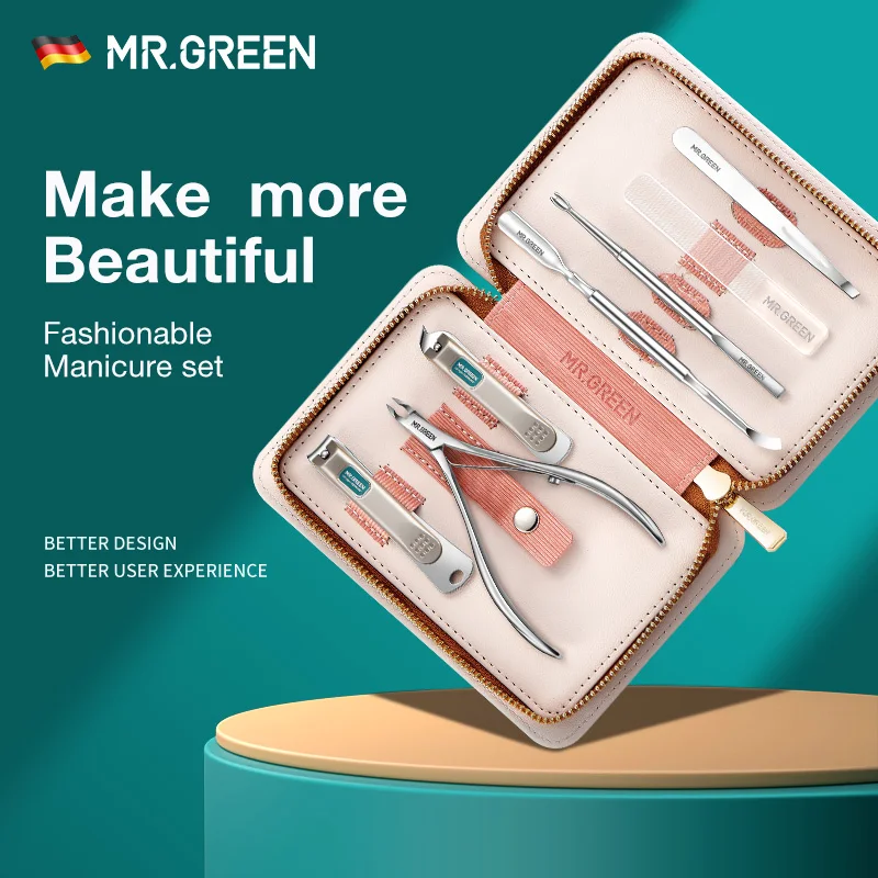 MR.GREEN Manicure Set Pedicure Sets Nail Clippers Tools Stainless Steel ...