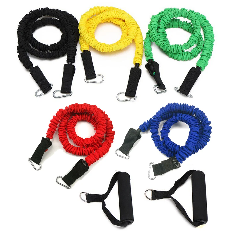 120cm Latex Rubber Pull Rope Resistance Band Multifunction Fitness ...