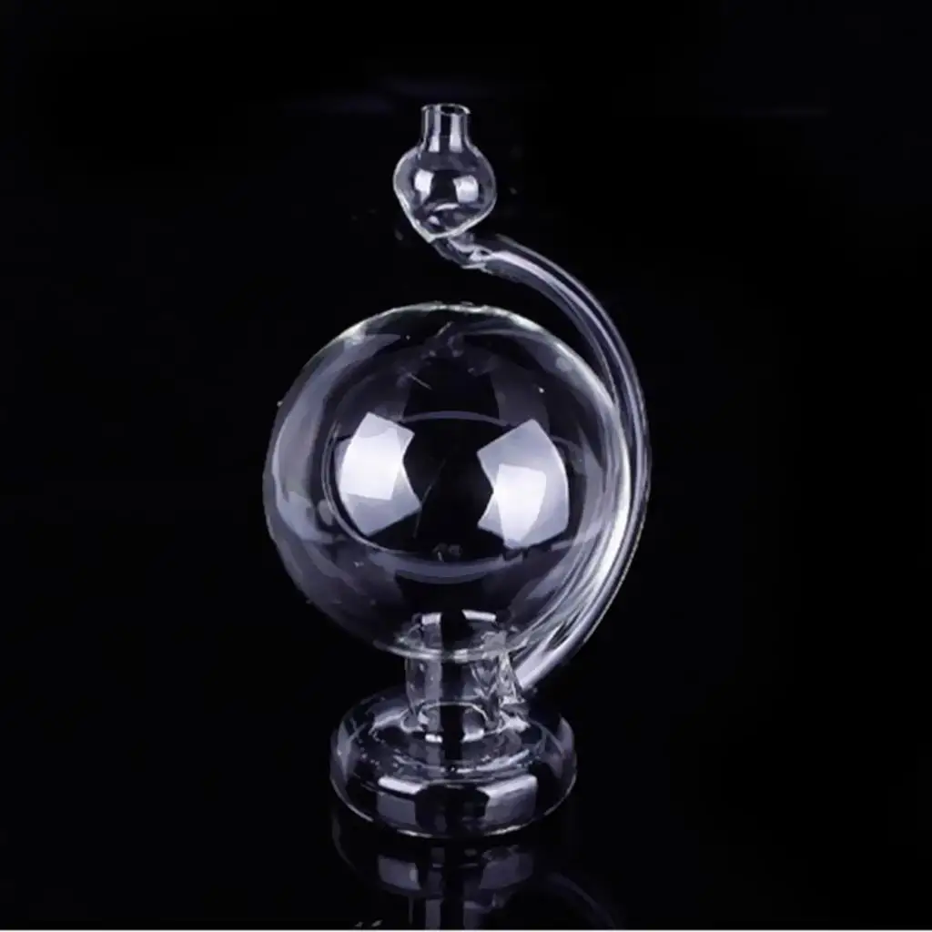 Home Analog Weather Station Ball Decor, Glass Barometer, Blue Spheres ...