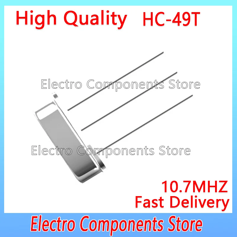 10Pcs/Lot DIP HC-49T 49T 3Pin DIP-3 10.7M Quartz Crystal Filter 10.7MHZ 10M15A 3dB+-7.5KHZ CQ ...