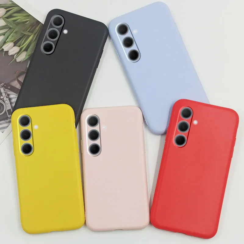 A35-5G-Capa-For-Samsung-Galaxy-A35-Case-Back-Cover-Silicone-Soft-Yellow ...