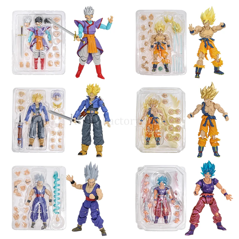 Dragon-Ball-Z-Super-Saiya-Anime-Figure-SHF-Goku-Gohan-Trunks-Boy-From ...