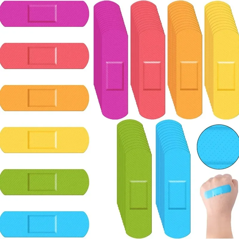 60pcs-set-PE-Waterproof-Band-Aid-Colorful-Self-adhesive-Bandages ...