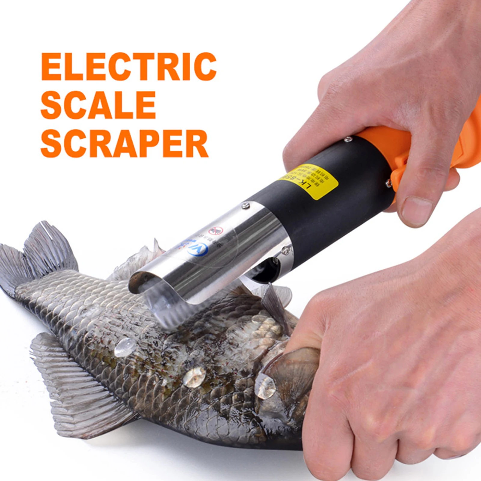 Cordless Fish Scaler 2000mAh Battery Seafood Tools Fish Scaler Remover ...
