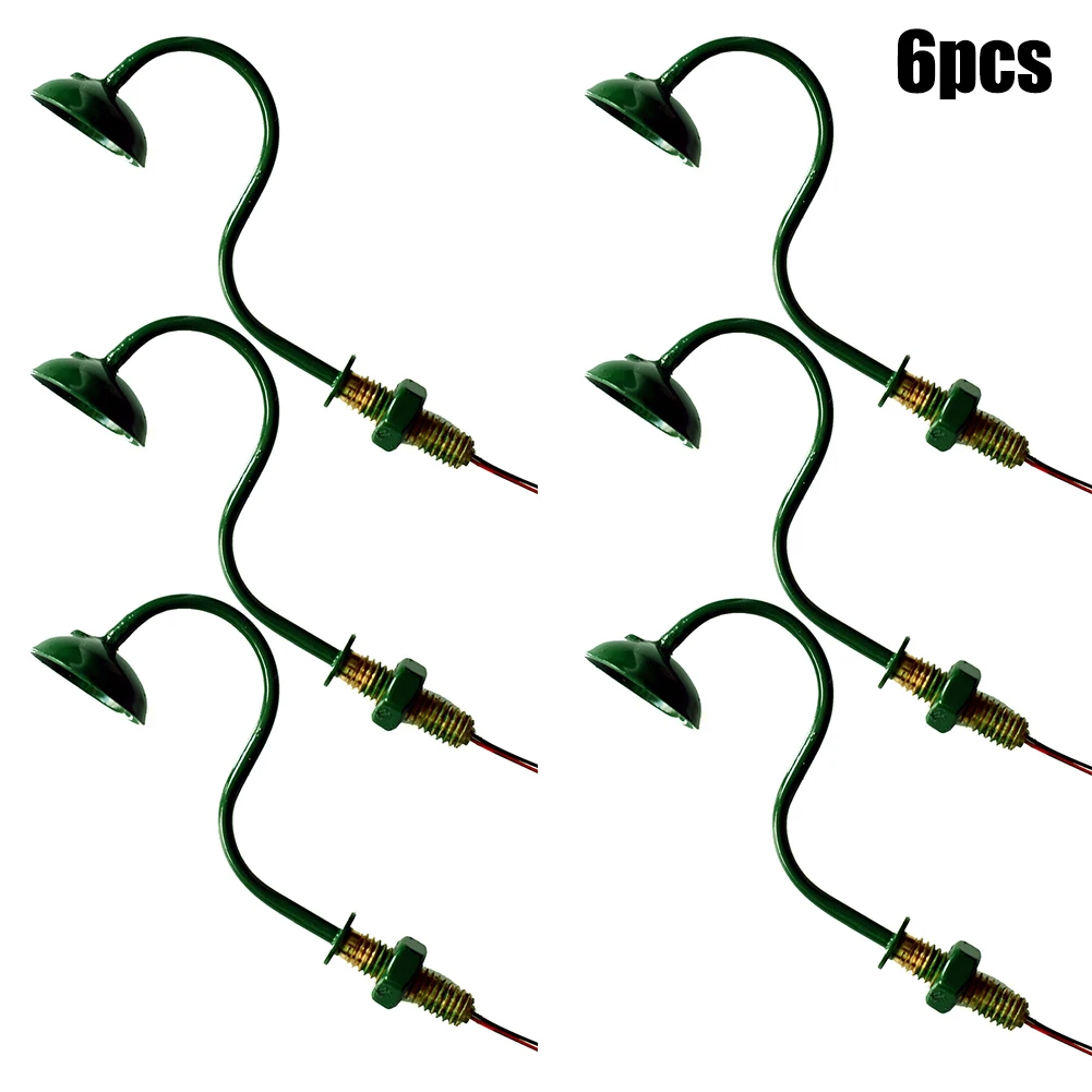 6pcs-O-Gauge-Led-Street-Wall-Lights-Model-Train-Spotlight-Railway-Lamp ...