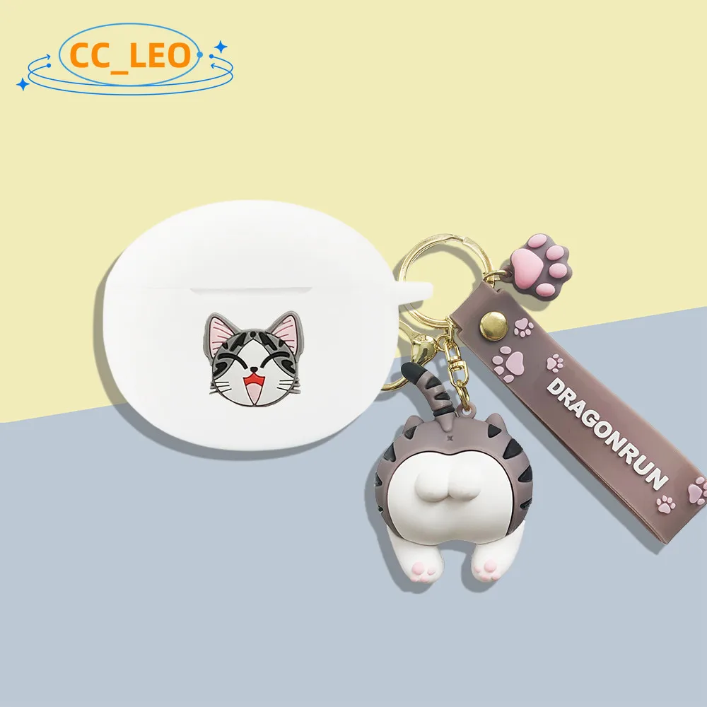 For-Huawei-FreeClip-Case-Cute-Cat-Keychain-Pendant-Huawei-FreeBuds-Pro3 ...