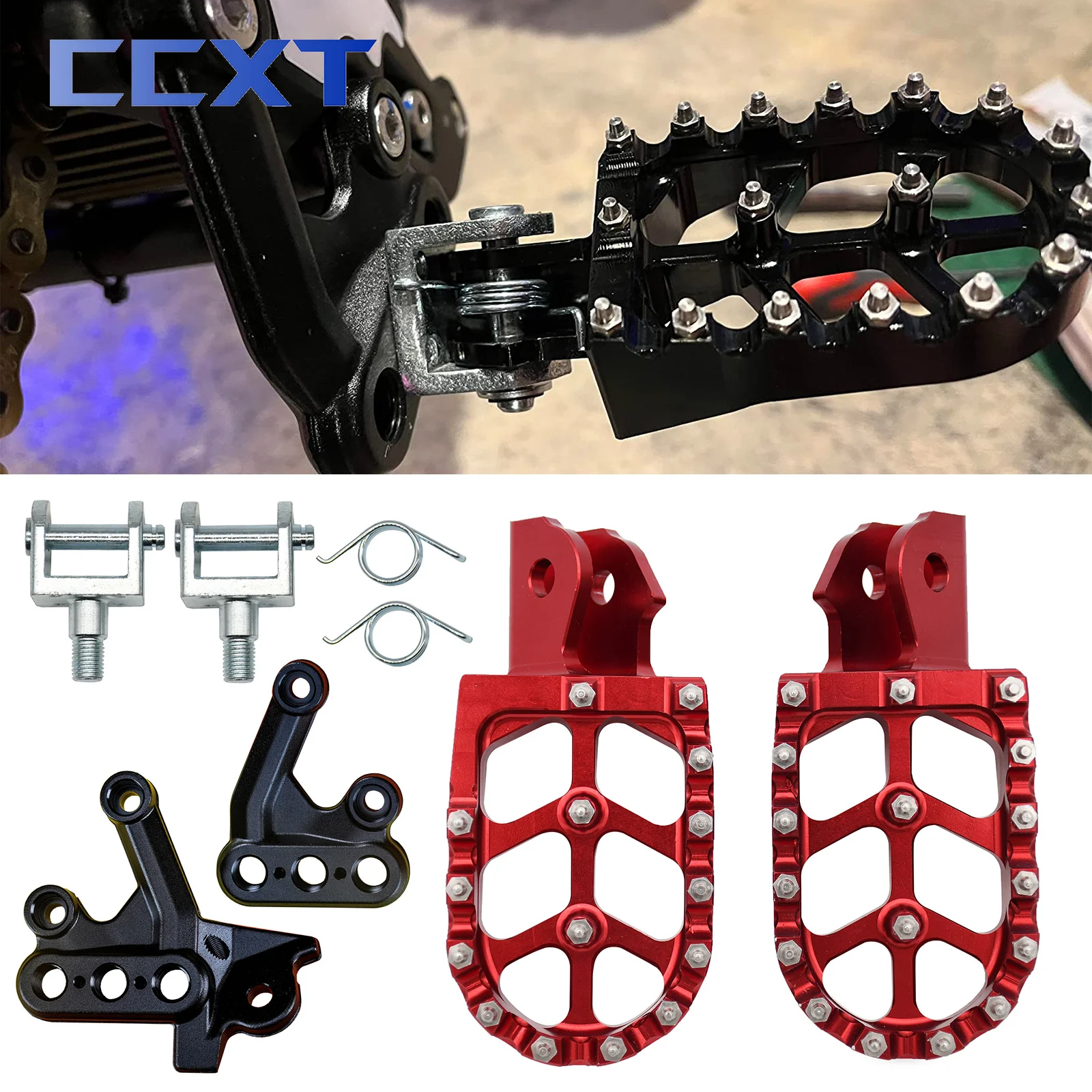 Motorcycle CNC Footpegs Bracket Pedals Foot Pegs For Sur Ron Sur-Ron ...