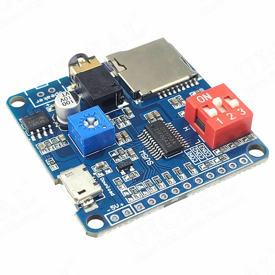 New JQ6500 Voice Sound Module USB Replace One To 5 Way MP3 Voice ...
