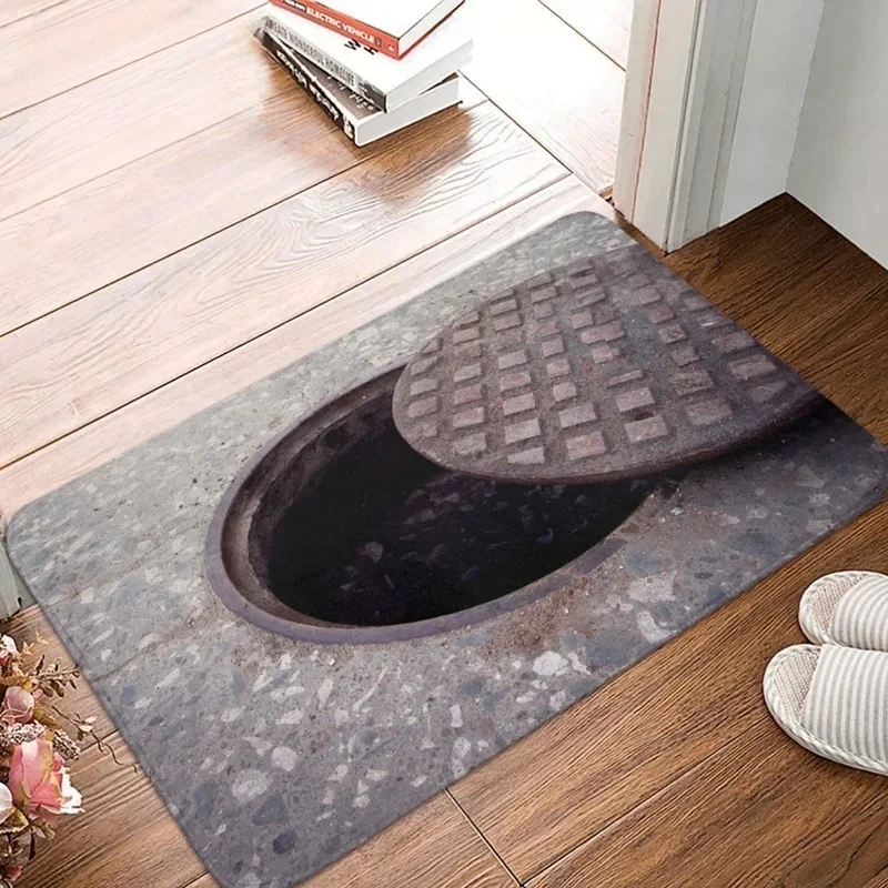 Funny-3D-Traps-Mat-Front-Door-Rug-Anti-Slip-Indoor-Outdoor-Manhole ...