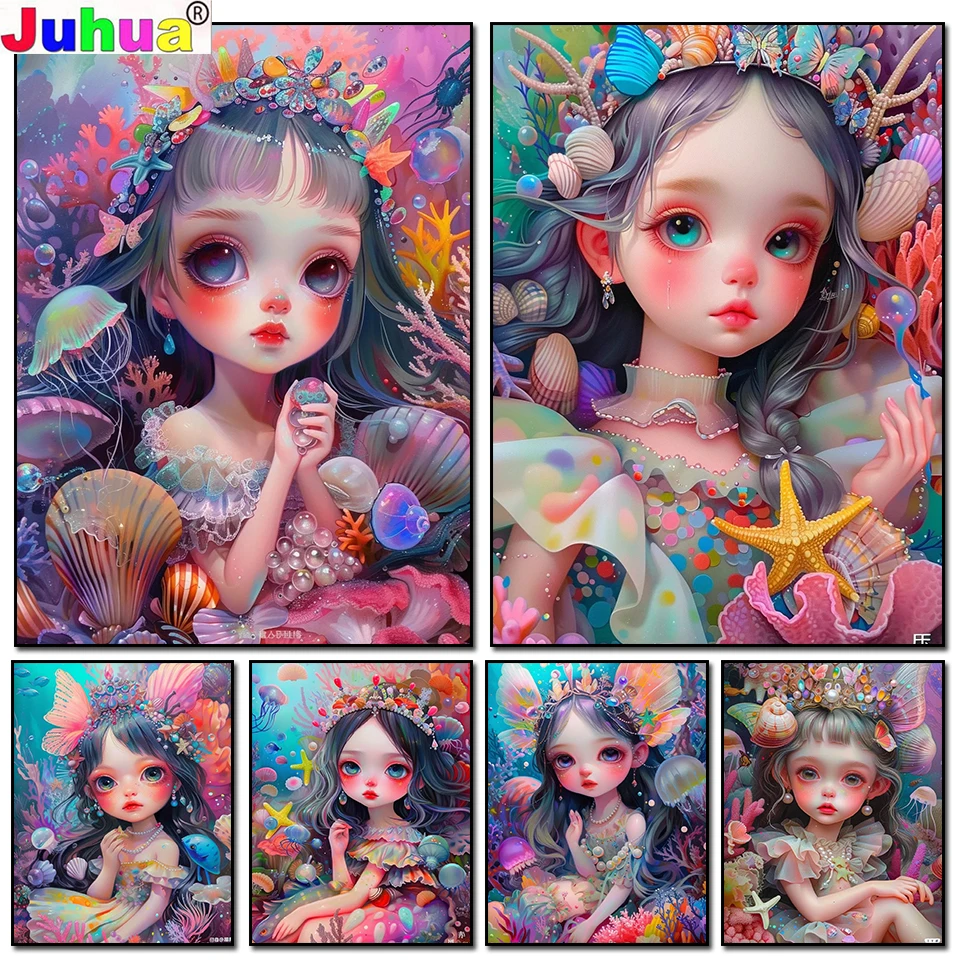 Ocean-Princess-The-mermaid-Angels-diamond-painting-New-2024-Jewelry ...