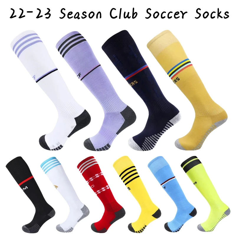 22-23-Season-European-Club-Soccer-Socks-Adults-Children-Professional ...