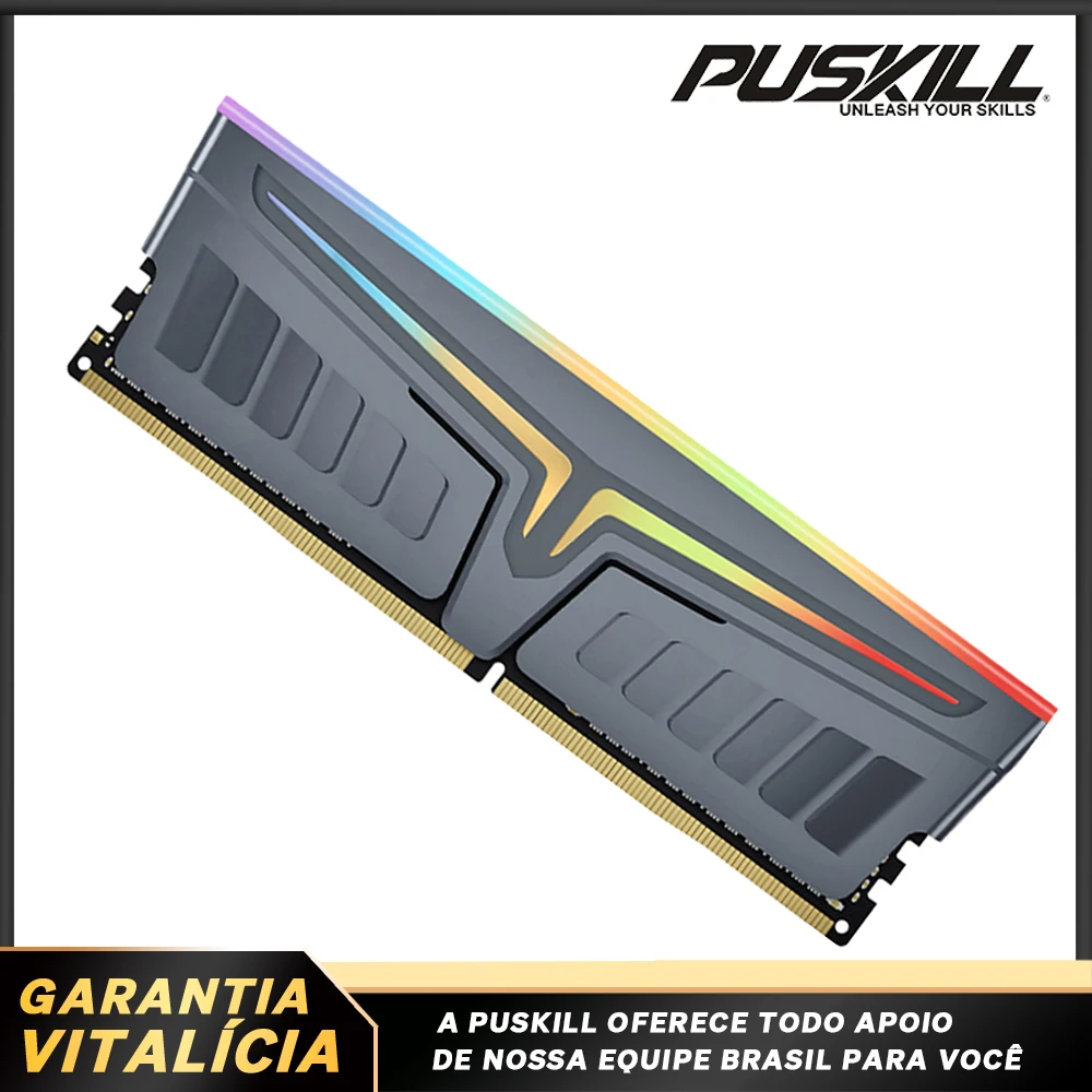 PUSKILL-RGB-RAM-de-mem-ria-para-desktop-dissipador-de-calor-UDIMM-Dual ...