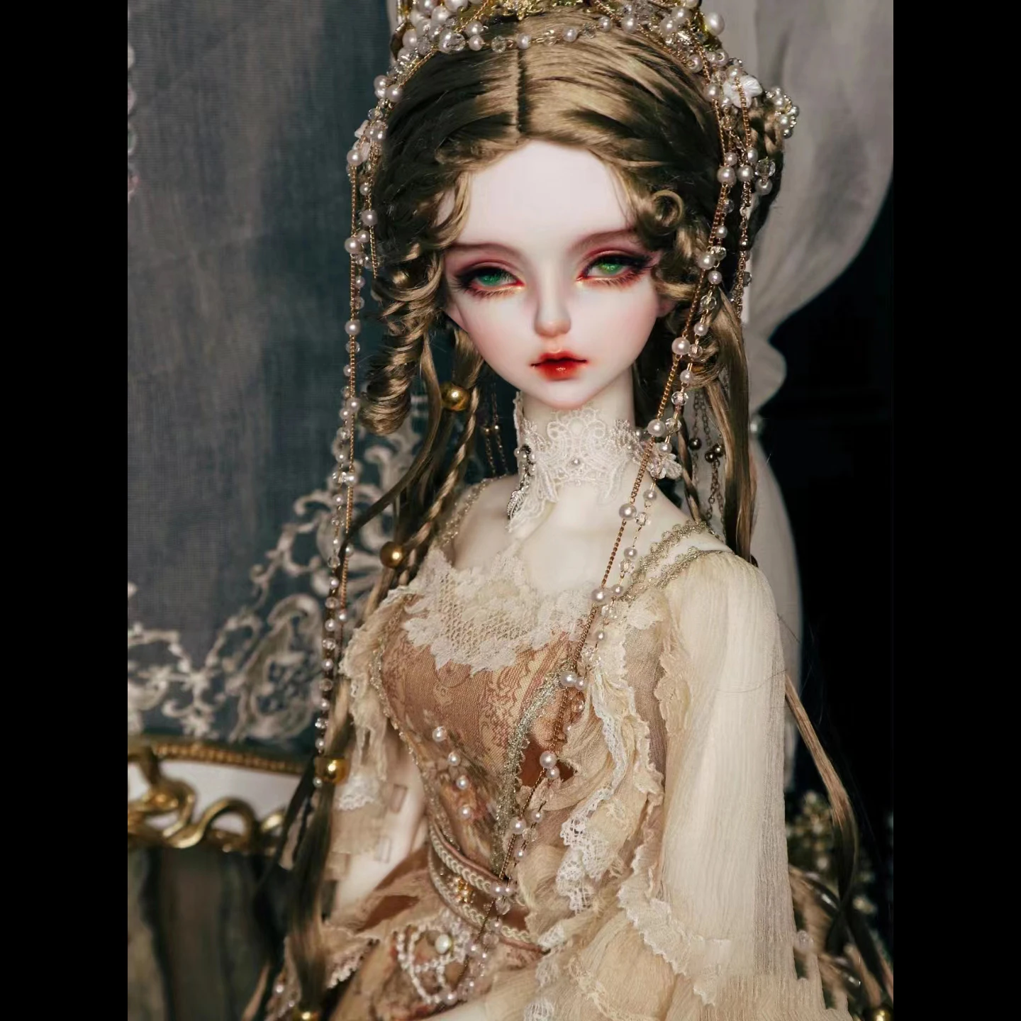 New 1/3 BJD Doll Beauty Girl Head With Body No Makeup With Jointed ...