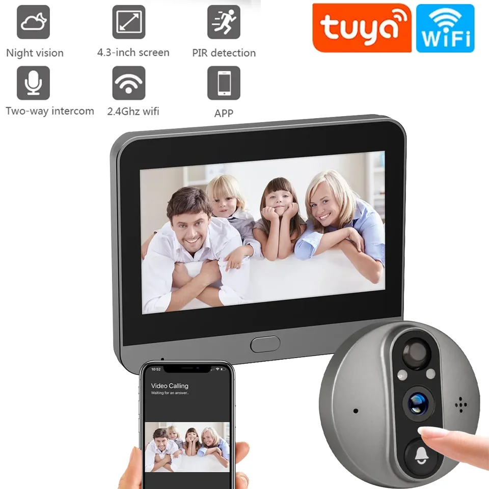 Tuya-Sonnette-vid-o-WiFi-intelligente-avec-cam-ra-1080P-120-visionneuse ...
